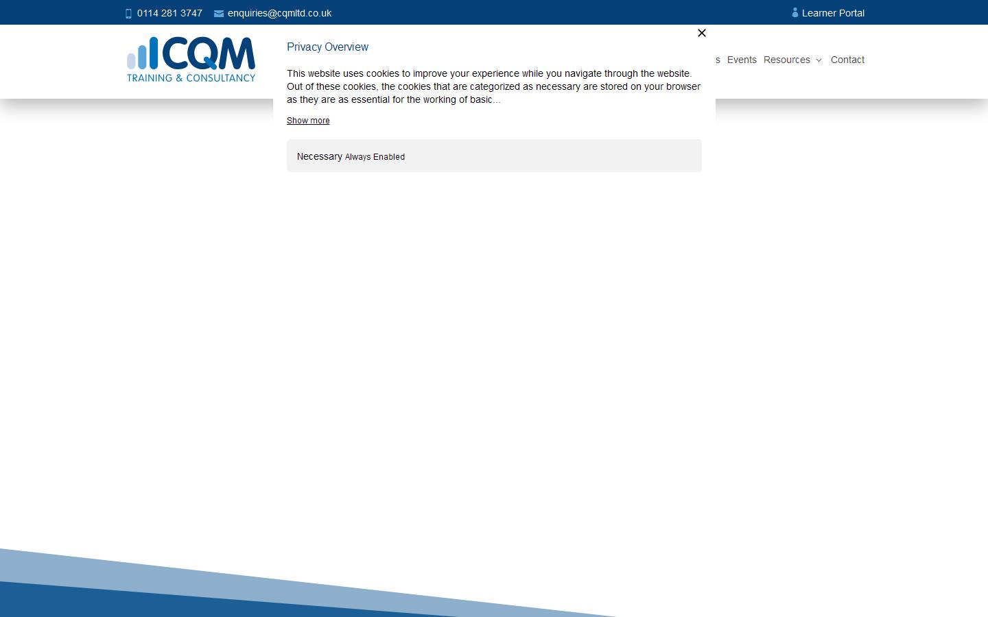 Cqm Training Consultancy Ltd Hathersage Derbyshire S32 1bb