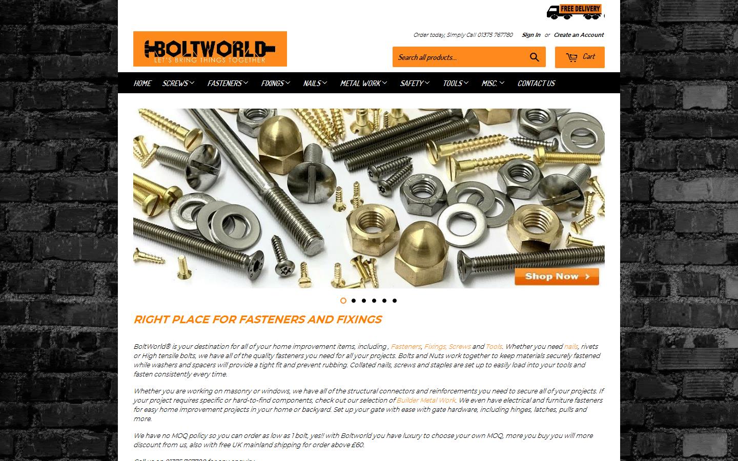 Boltworld Fasteners Ltd, Tilbury, Essex, RM18 8RH