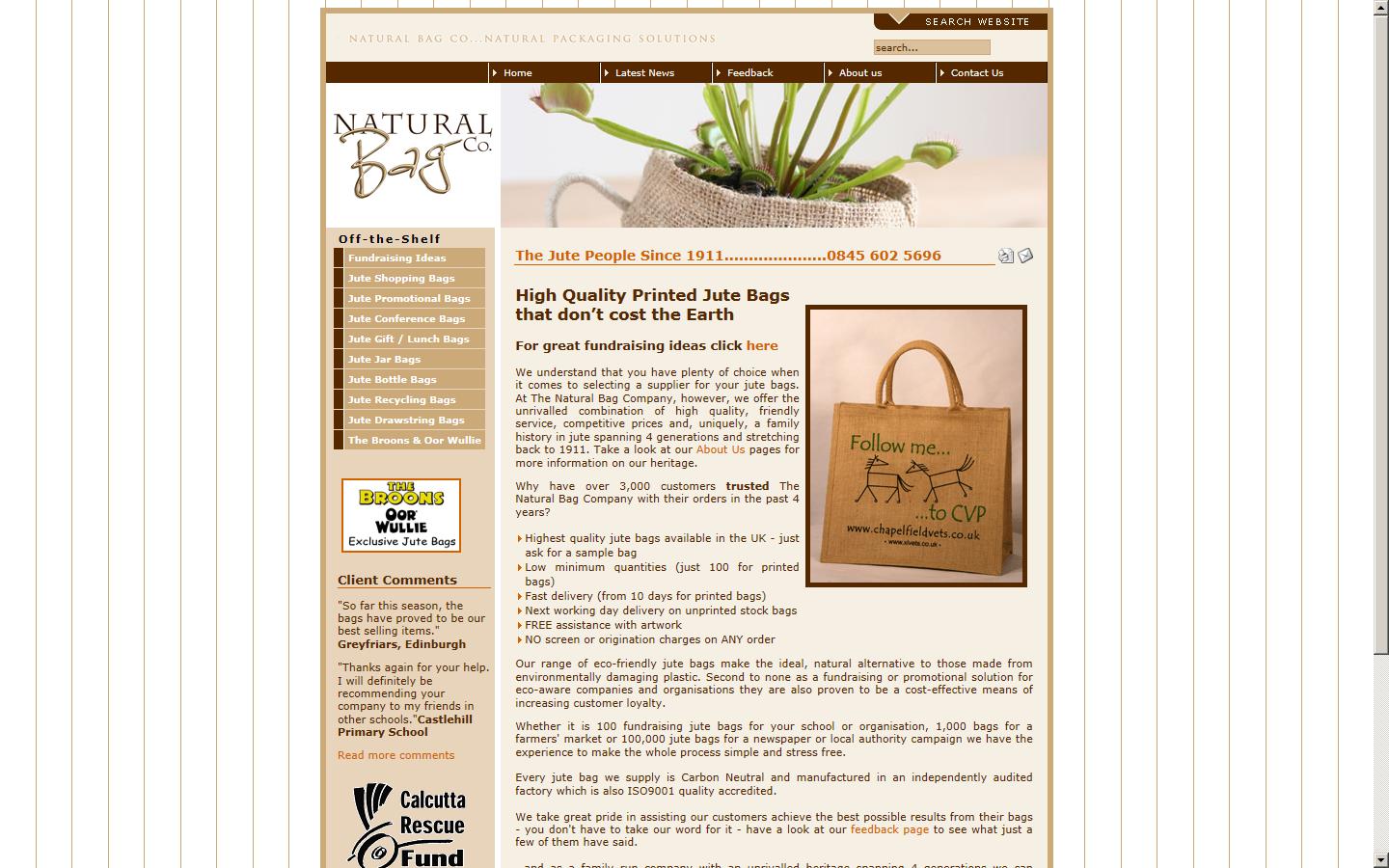 The Natural Bag Company, Dundee , Scotland, DD2 4SS