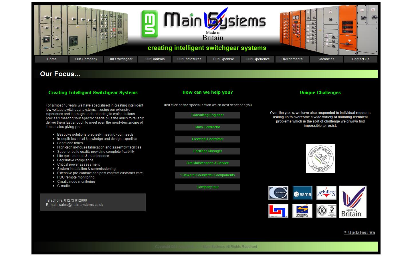Main Systems Ltd, Newhaven, East Sussex, BN90BX