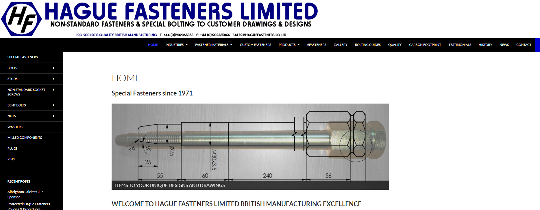 Hague Fasteners Ltd, Willenhall, West Midlands, WV13 1JR
