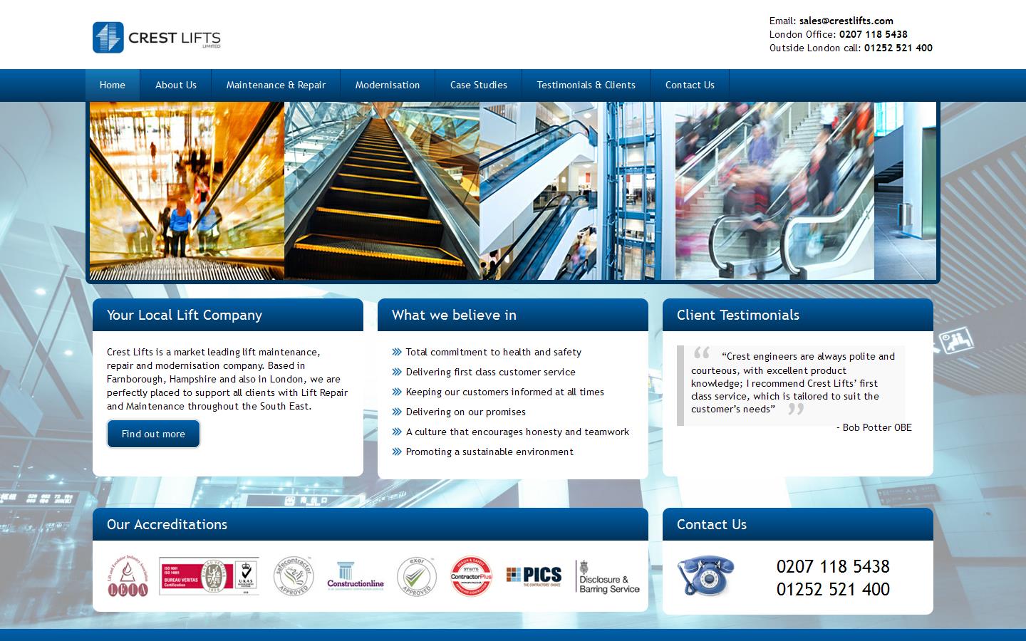 Crest Lifts, Farnborough, Hampshire, gu14 6uu