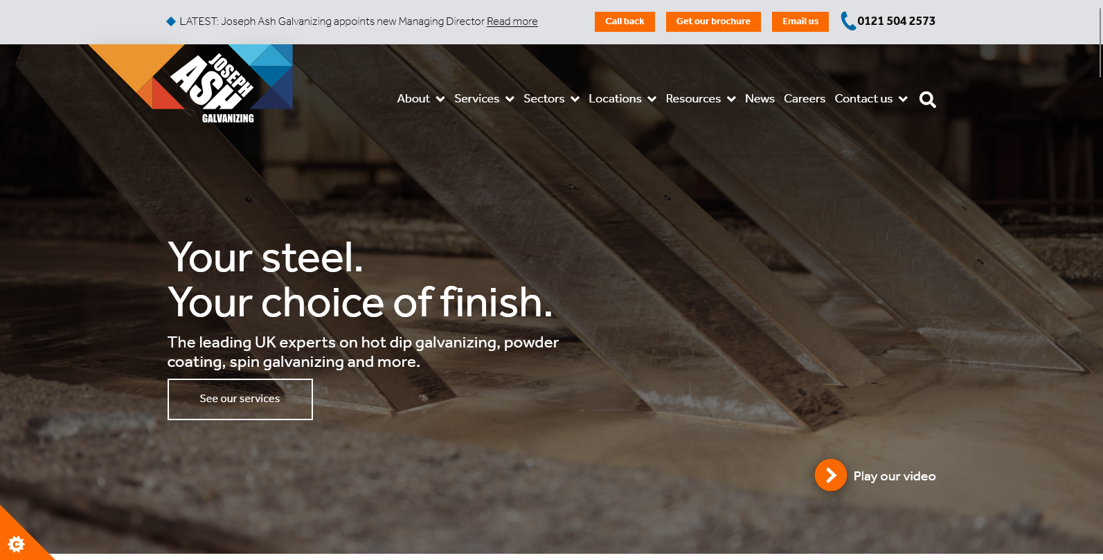 Galvanizing | Joseph Ash Galvanizing | Steel Protection Experts